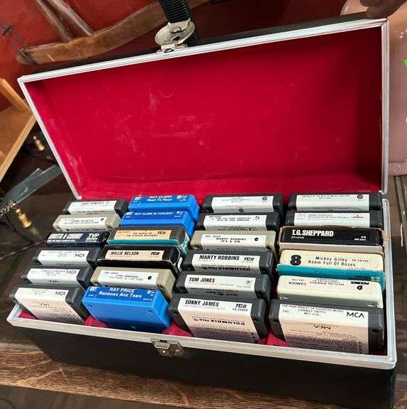 8-track tape assortment including - Mickey Gilley, Johnny Rodriguez ...