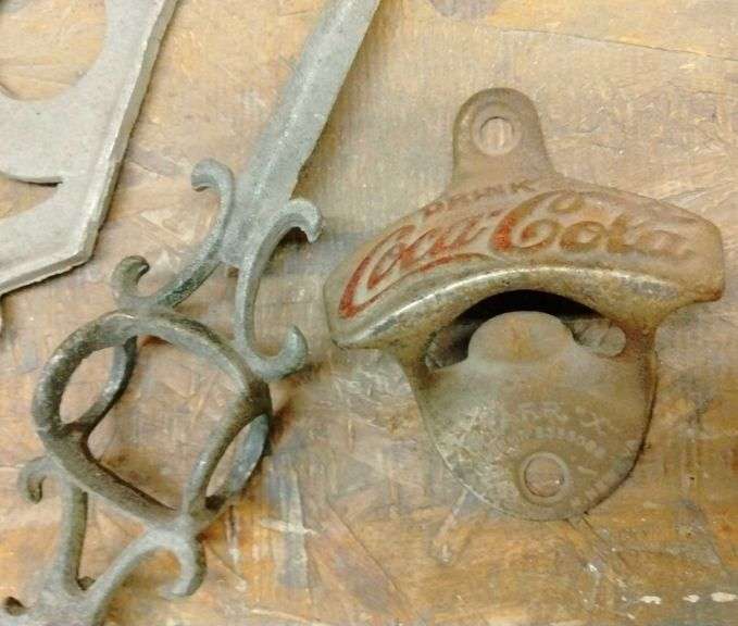 Sad Iron, brackets and Coca-Cola bottle opener - Metzger Property ...
