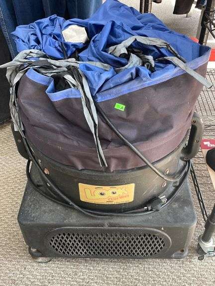 Look Our Way Air Dancer Blue Missing Wheel - Metzger Property Services LLC