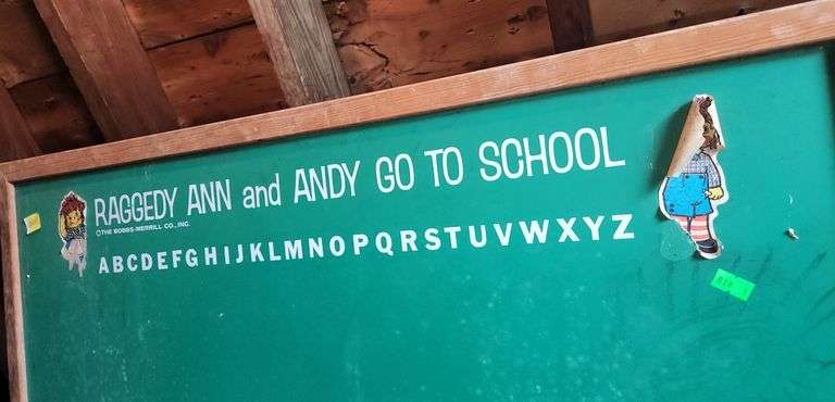 Raggedy Ann & Andy chalk board - Metzger Property Services LLC