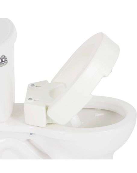 Vive Hinged Toilet Seat Riser - Elevated, Raised Seat Lifter for ...