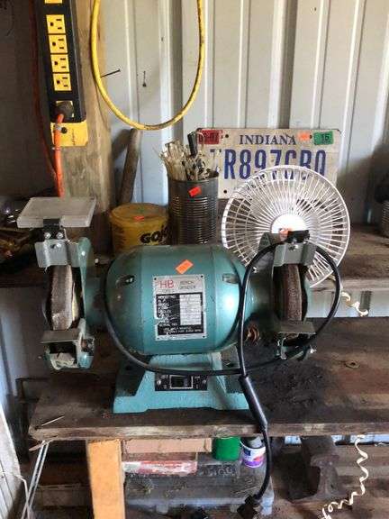 HB Tools Bench Grinder Model BG-6, Table Fan, Gojo Lemon Hand Cleaner ...