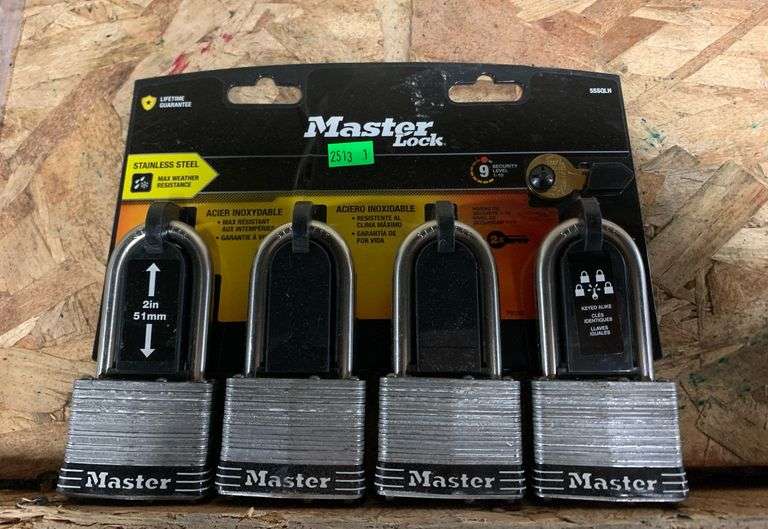 Master Lock, 4 Locks with 2 Keys - Metzger Property Services LLC