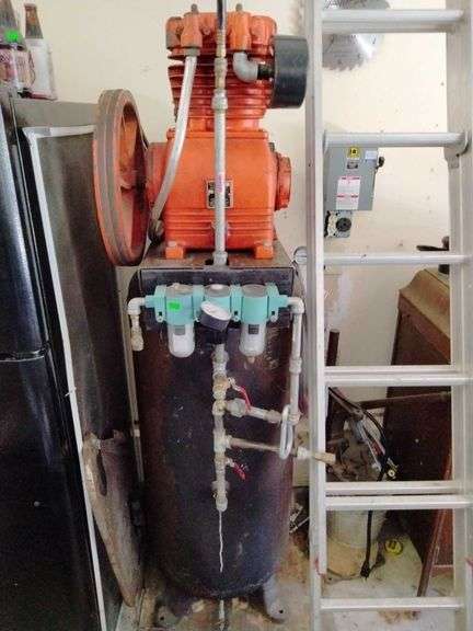 American IMC Air compressor model 729B601Y serial #6036 with rebuilt ...