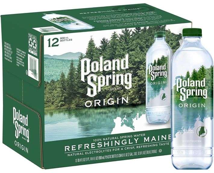 Poland Spring Origin Water (12 Pack), 30.4 Fl Oz - Metzger Property ...