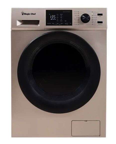 Magic Chef 120 Volt Gold All In One Ventless Electric Washer Dryer Combo 27 Cuft Model