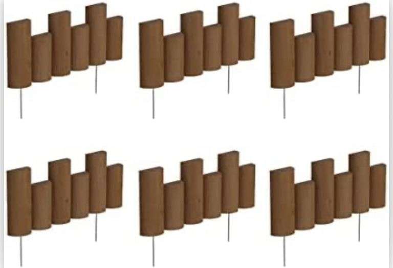 Greenes Fence 18 in. Half Log Edging (6 Pack) - Metzger Property ...