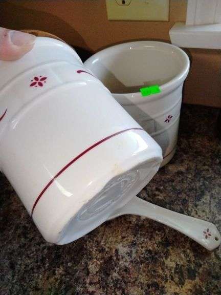 Longaberger spoon rest and canisters - Metzger Property Services LLC