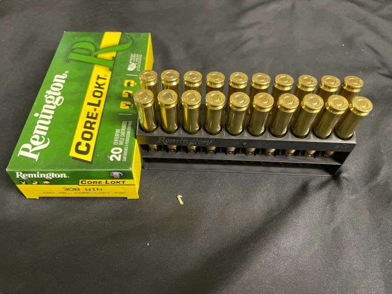 Remington Centerfire Rifle Cartridges 308 Win, 20 - Metzger Property ...