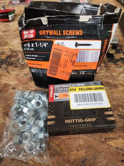 2 boxes drywall screws and nuts - Metzger Property Services LLC