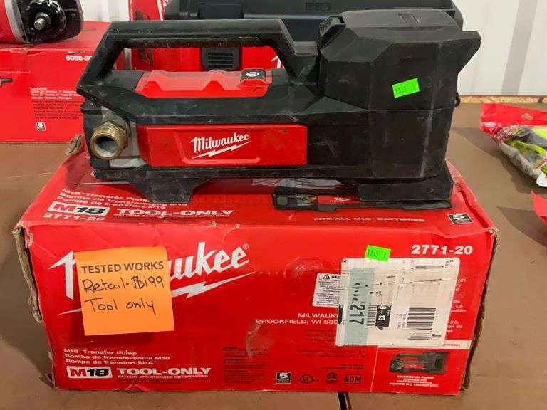 Milwaukee M18 Transfer Pump, tool only, used - Metzger Property ...
