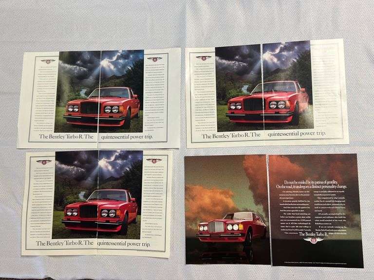 Bentley - Two page Ads Printed on the Same Paper Stock - Metzger ...