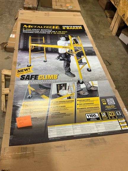 MetalTech Safeclimb 6 ft. W x 6.25 ft. H x 2.5 ft. D Steel Baker Style ...