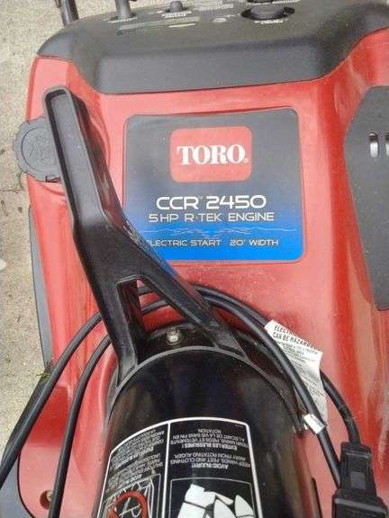Toro Snowblower - CCR 2450 - Metzger Property Services LLC