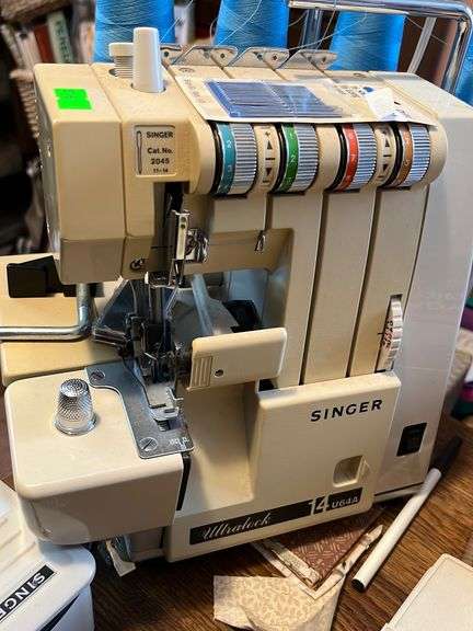 Singer Serger model 14U, sewing assortment, organizer with patterns and ...