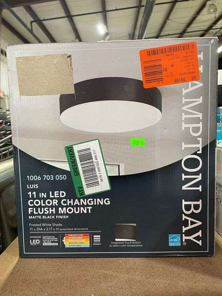 Hampton Bay 11” LED Color Changing Flush Mount - Metzger Property ...