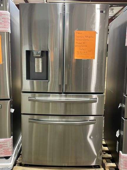 Samsung 28 cu. ft. 4-Door French Door Refrigerator in Fingerprint ...