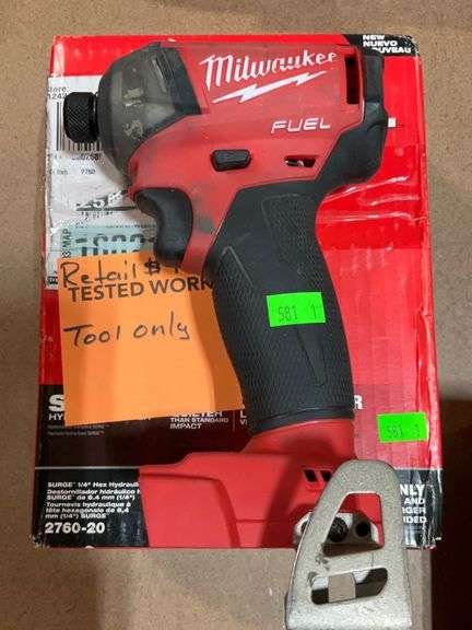 Milwaukee M18 FUEL SURGE 18V Lithium-Ion Brushless Cordless 1/4 in. Hex ...