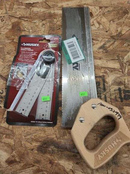 Husky hand saw and 5" digital angle finder - Metzger Property Services, LLC