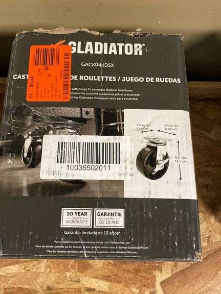 Gladiator Model:GACK04KDSX Modular Gearbox caster kit - Metzger ...