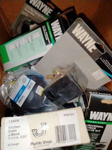 Plastic hanger straps, check valve kits, jet pump kits, clamps ...