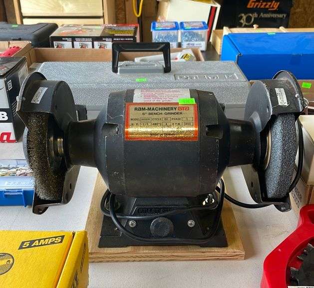 Ram-Machinery 6” Bench Grinder - Metzger Property Services LLC