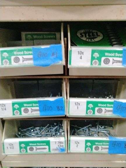 Wood Screw with organizer display inventory as pictured - Metzger ...