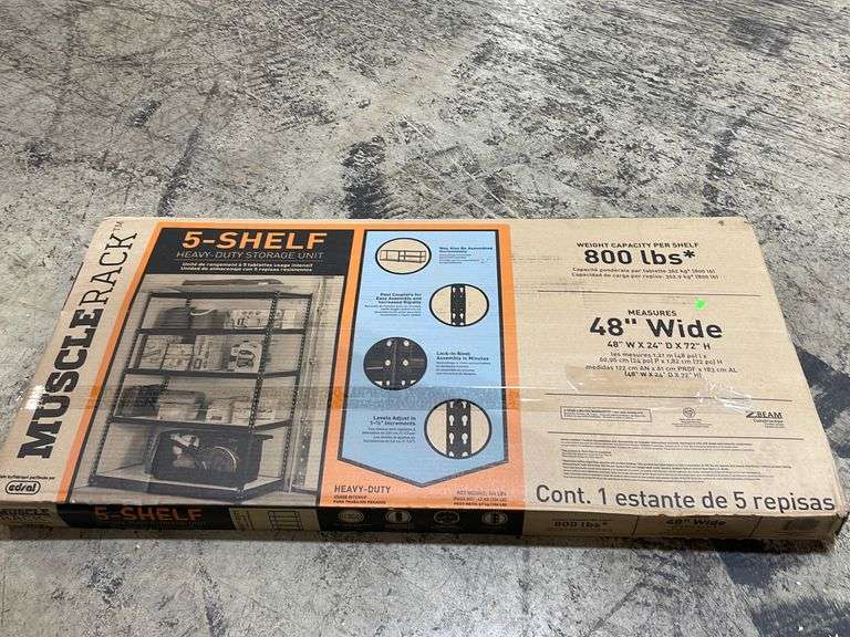 Muscle Rack 5-Tier Steel Garage Storage Shelving Unit at Angie Kimble blog