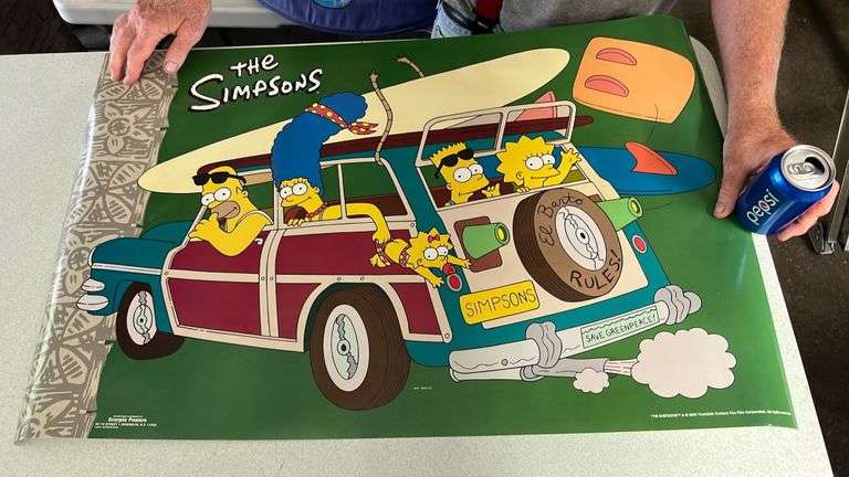 The Simpson Posters, Napa Valley Vintage Exploration Map, John Belushi ...