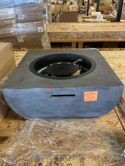 20Lb Gas Fire Pit With Fountain And LED Light Black - Infinity ...