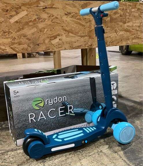 NEW Rydon Racer E-Scooter Max weight 80 lbs. Blue RYD-SKD-BLU, factory ...