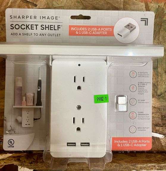 Sharper image socket shelf - Metzger Property Services LLC