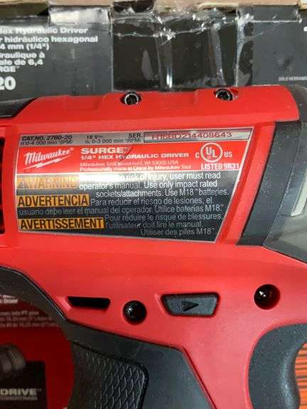 Milwaukee M18 FUEL SURGE 18V Lithium-Ion Brushless Cordless 1/4 in. Hex ...