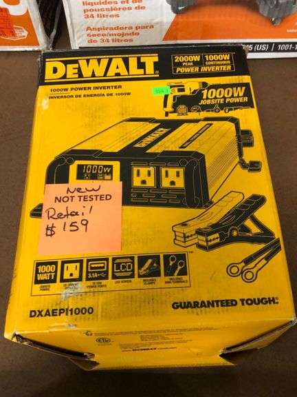 Dewalt Dxaepi1000 Power Inverter 1000w Car Converter With Lcd Display