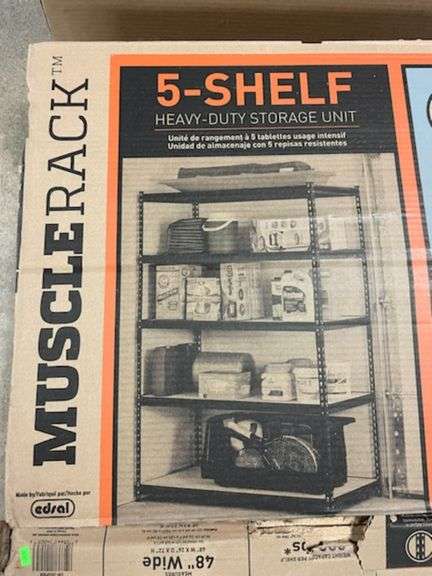 Muscle rack 5 shelf heavy duty storage unit - Metzger Property Services LLC