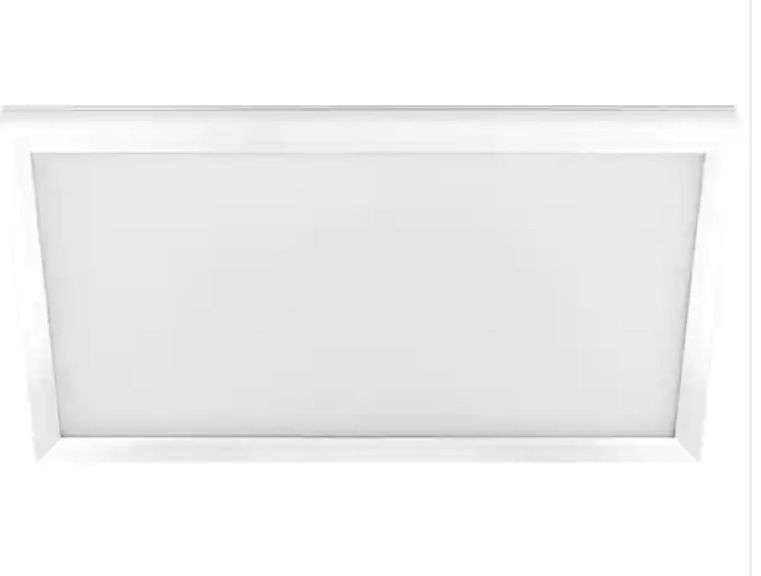 1 ft. x 2 ft. 23-Watt Dimmable White Integrated LED Edge-Lit Flat Panel ...