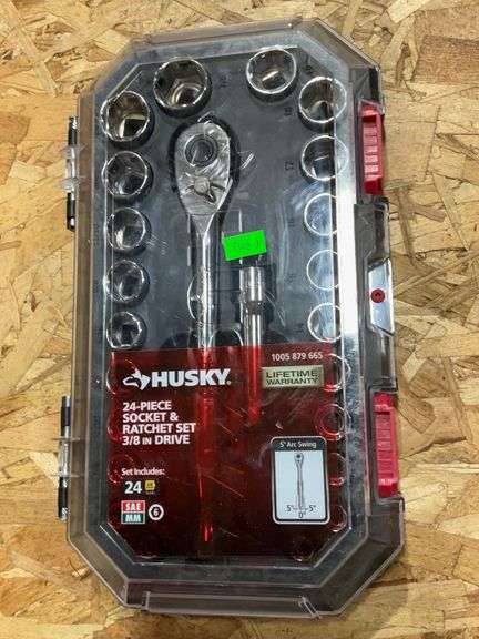 Husky 24 piece Socket and Ratchet Set - Metzger Property Services LLC