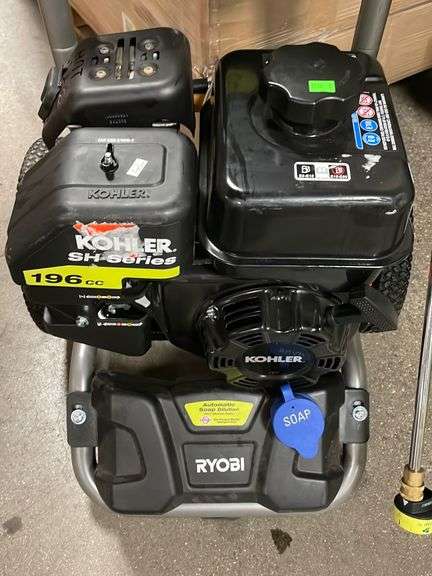 RYOBI 3200PSI, 2.3GPM, 196CC Gas Powered Pressure Washer with Automatic ...