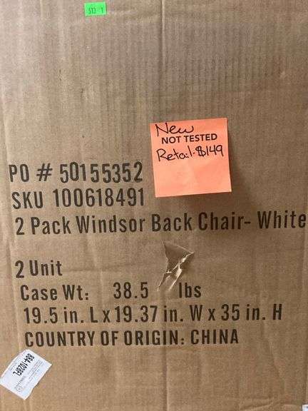 Set of 2 Venice High Back Contemporary Windsor Dining Chairs - Metzger ...