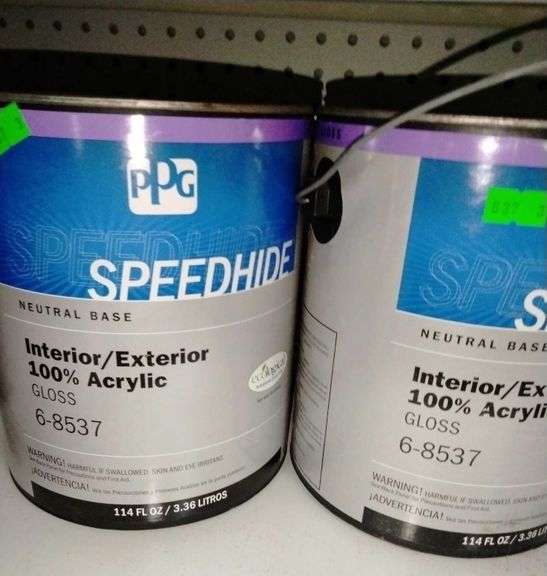 Pittsburgh speedhide acrylic interior/exterior paint & Majic high gloss ...