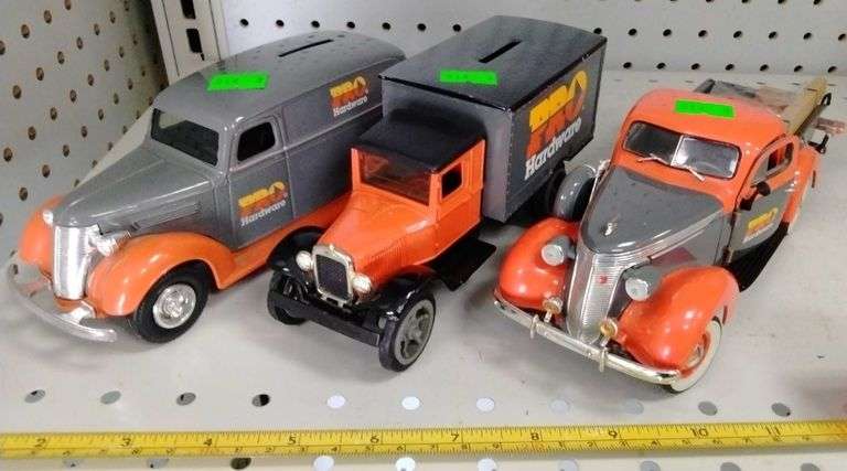 Ertl Pro Hardware truck banks and Crown Premiums truck - Metzger ...