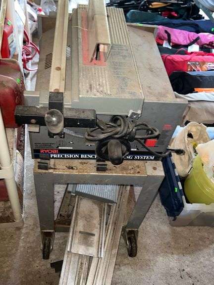 Ryobi precision bench top cutting system with stand - Metzger Property ...