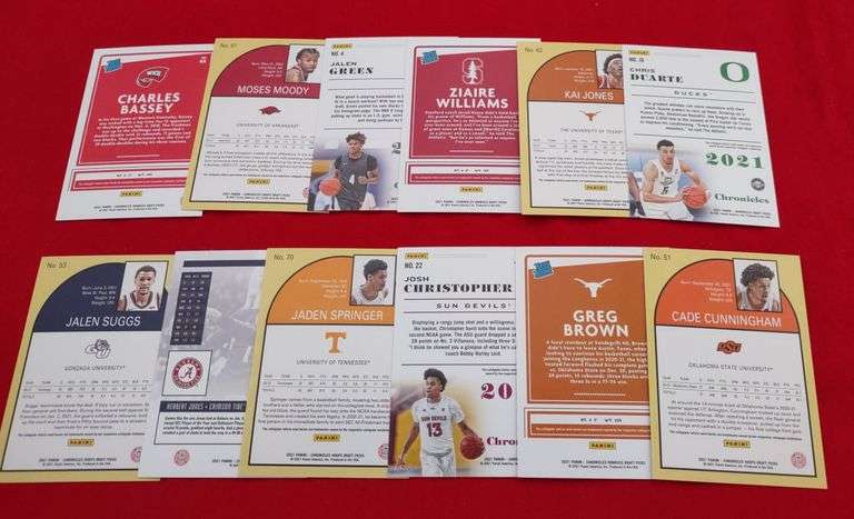 31 Various Panini College Basketball Cards - Metzger Property Services LLC
