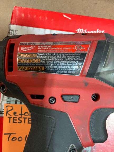 Milwaukee M18 FUEL SURGE 18V Lithium-Ion Brushless Cordless 1/4 in. Hex ...