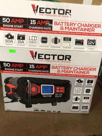 Vector battery charger and maintainer 50 amp engine start - Metzger ...