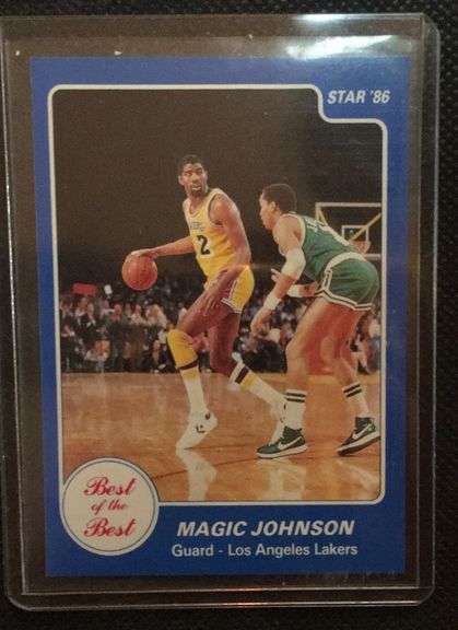 1986 Star Magic Johnson - Los Angeles Lakers Guard - card #8 of 15 ...