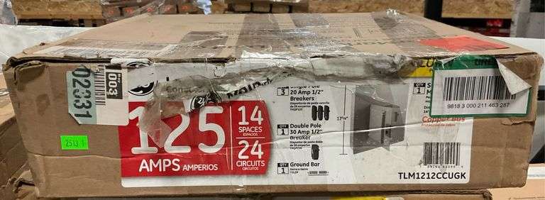 GE 125 Amp 14-Space 24-Circuit Main Lug Indoor Load Center Contractor ...