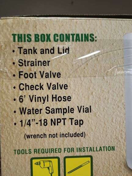 Sprinklerite sprinkler system 36 gal. Tank - Metzger Property Services, LLC