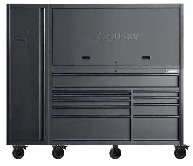 Husky 80” x 24” Heavy Duty 10-Drawer 3-Piece Combo Rolling Tool Chest ...