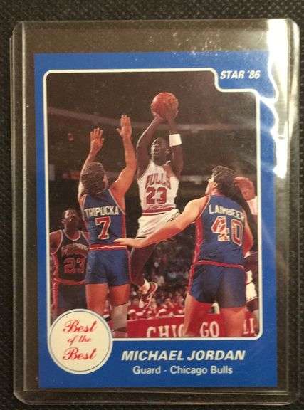 1986 Star Michael Jordan - Guard Chicago Bulls - card #9 of 15 ...